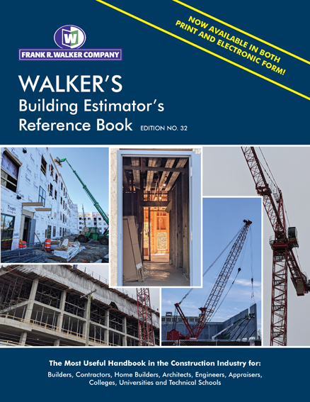 32nd Edition Walker's Building Estimator's Reference Book